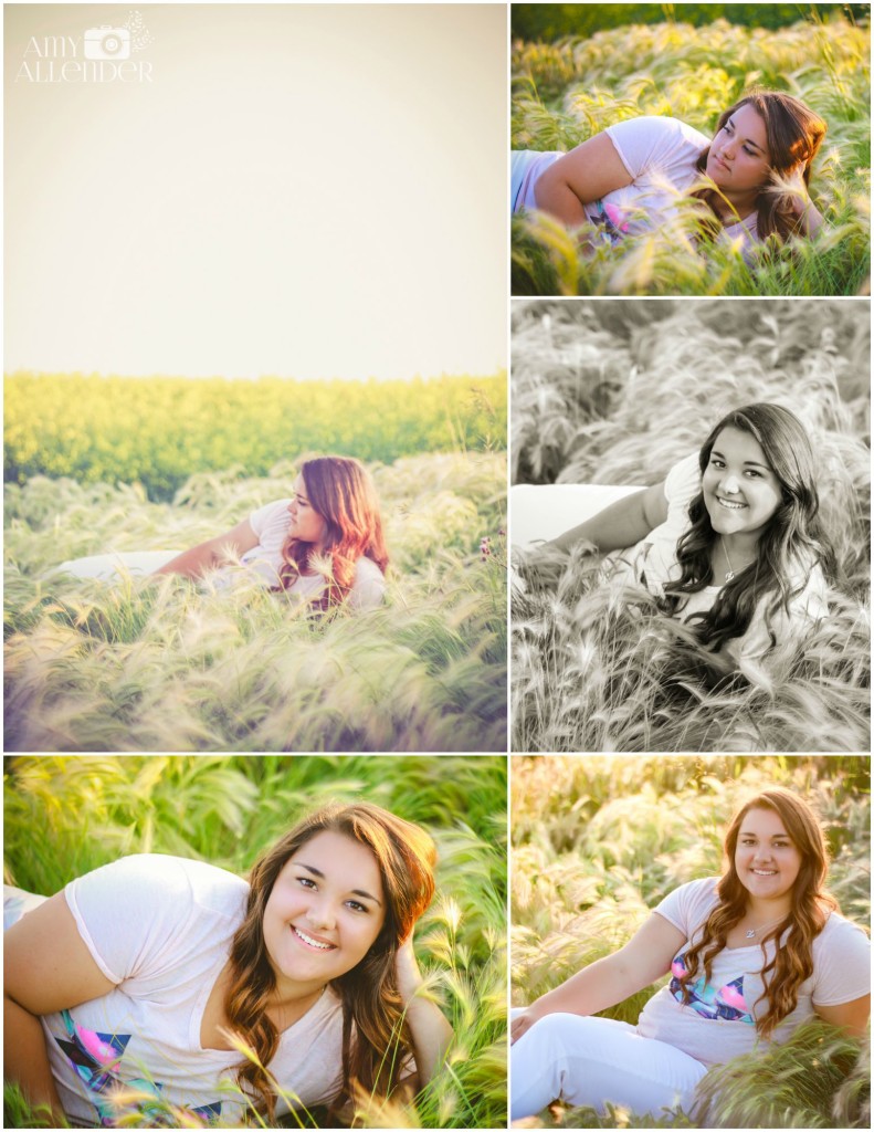 field senior portrait session - Amy Allender