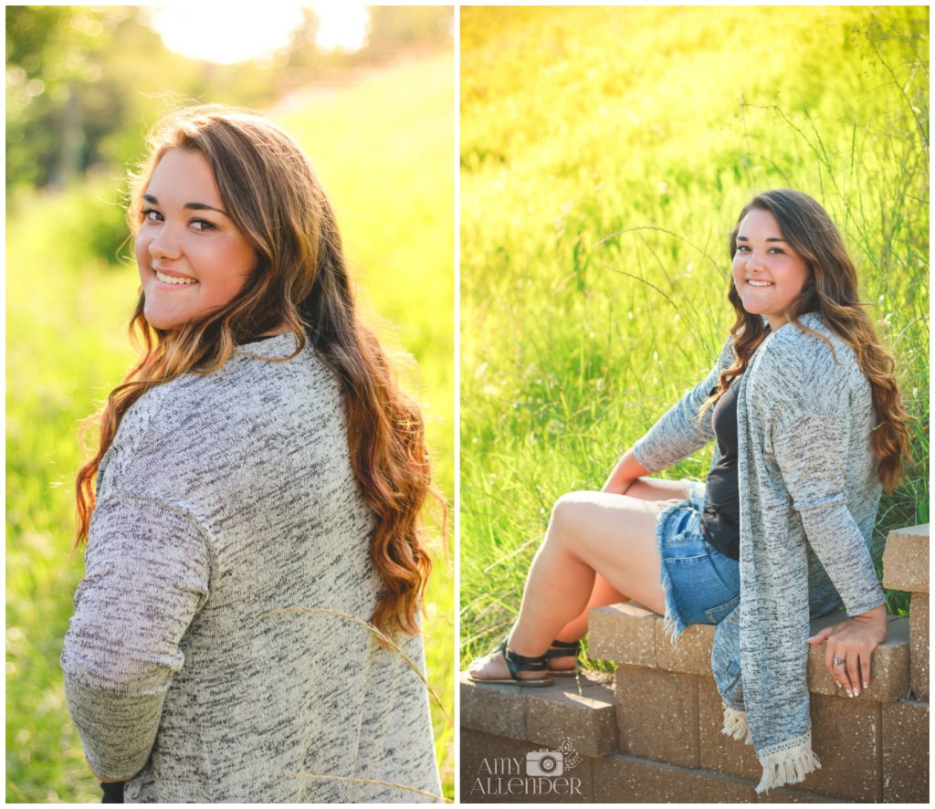 golden hour senior portraits - Amy Allender